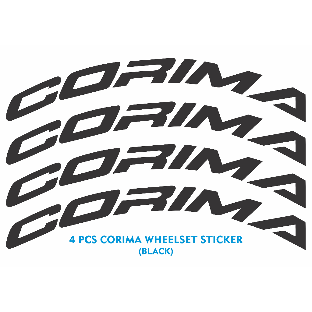 สติ๊กเกอร์ปั่นจักรยาน CORIMA 4 ชิ้น สติ๊กเกอร์ล้อสําหรับขอบจักรยานเสือหมอบโปรไฟล์สูง 40-50 มม. ...