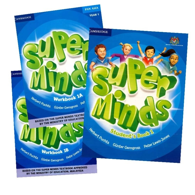 หนังสือนักเรียน Superminds / สมุดงาน 1A & 1B Buku Teks BI Super Minds ...