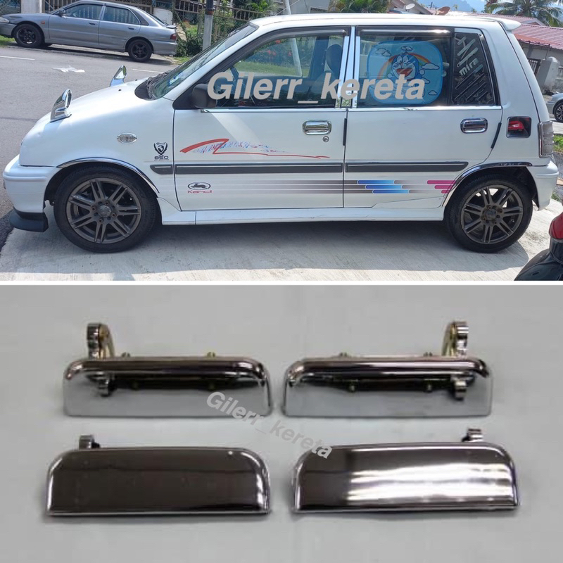 มือจับประตู Krom Chrome Perodual Kancil Belalang Bulat & Standard Petak ...