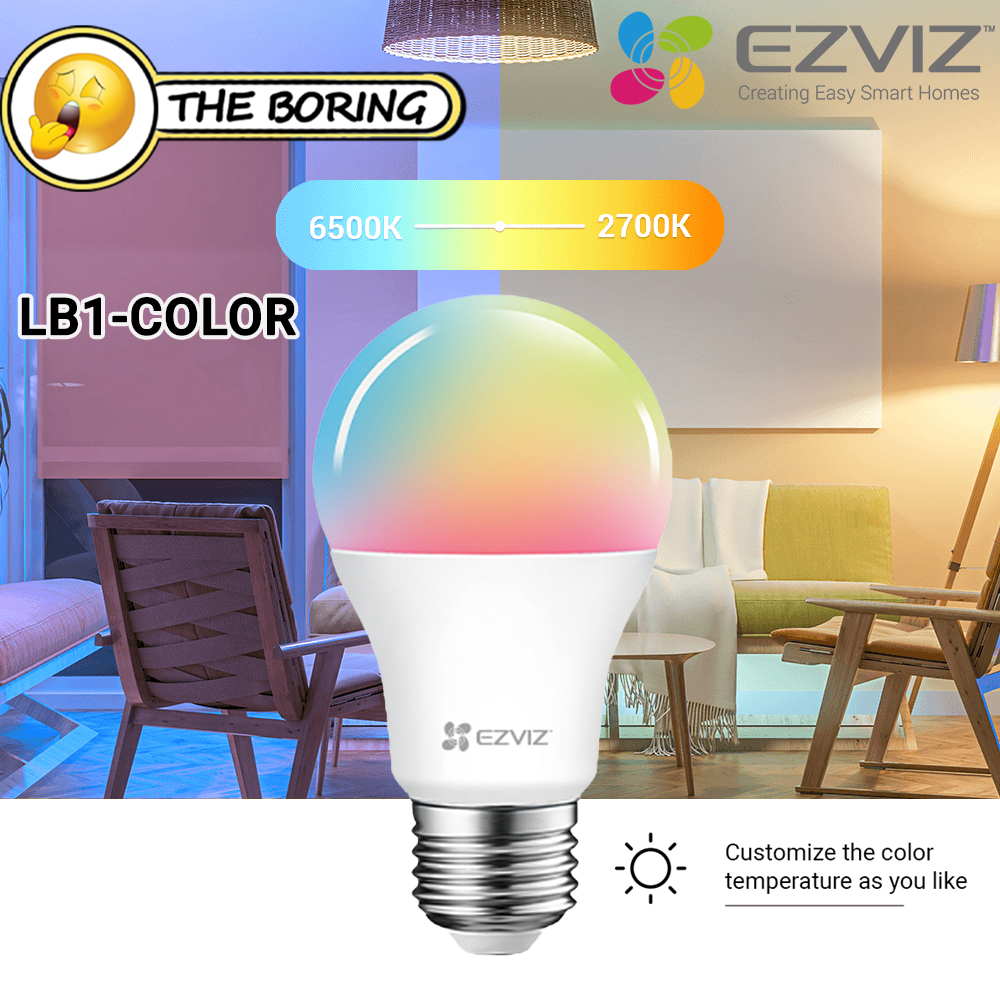 Ezviz LB1 หลอดไฟอัจฉริยะ LED Wi-Fi ประหยัดพลังงาน ควบคุมด้วยเสียง 8W E27 ทํางานร่วมกับ Alexa และ ...