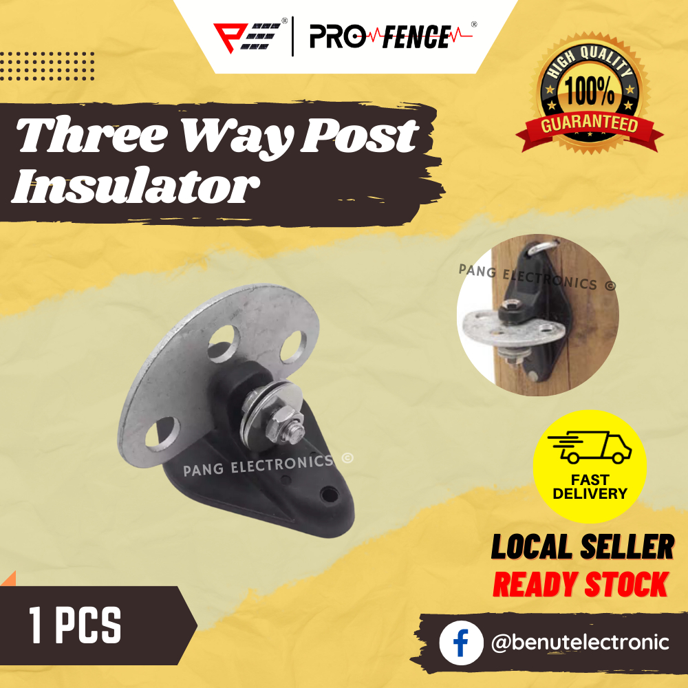 Pro รั้ว 3 Way โพสต์ Insulator 3 Way Activator โพสต์ Insulator รั้วไฟฟ้า Spring Gate ฟาร์มฟันดาบ ...