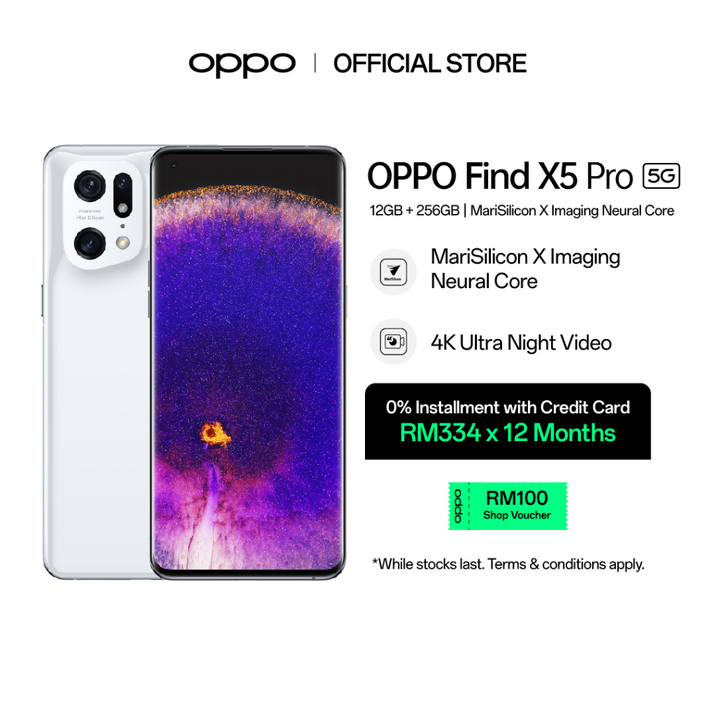 สมาร์ทโฟน OPPO Find X5 Pro 5G | 12gb + 256GB | กล้อง Hasselblad | L MariSiliconX เกมมิ่ง NPU ...