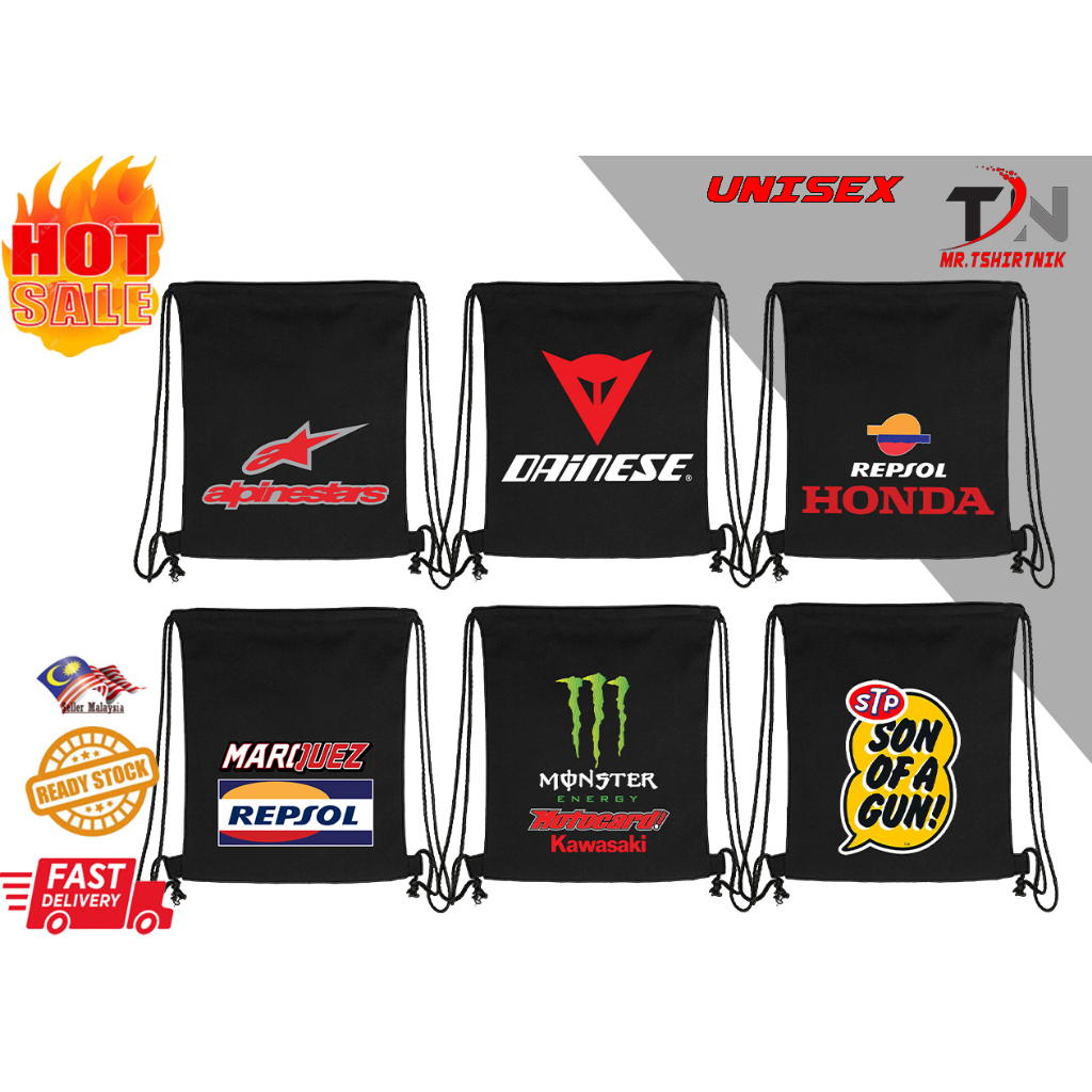 ถุงหูรูด Beg Jerut STP Alpinestars Dainese Honda Repsol Kawasaki ...