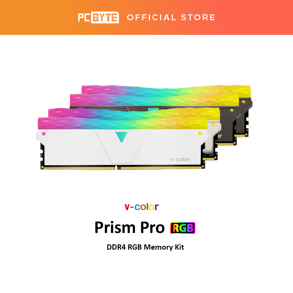 V-color Prism Pro RGB DDR4 ชุดหน่วยความจําเดสก์ท็อป [8GB / 16GB / 32GB ...