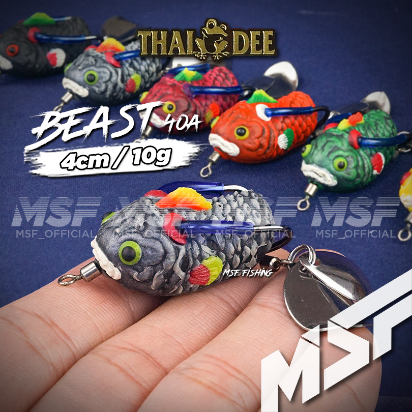 [MSF] Thai Dee Beast 40A กบนุ่ม 4 ซม. 10 กรัม Umpan Tiruan Katak Getah ...