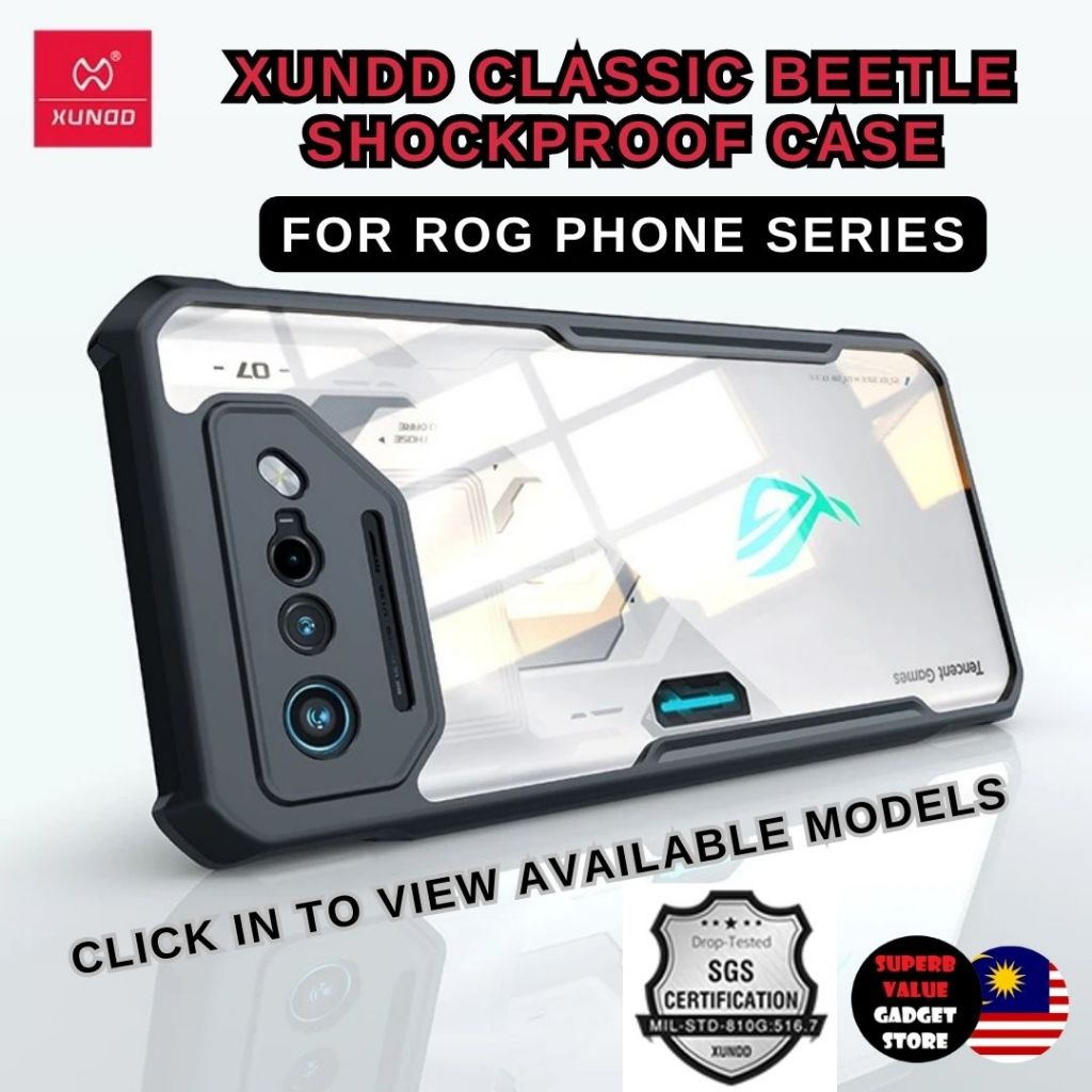 Xundd กันกระแทกกันชนเคสโทรศัพท์สําหรับ Asus ROG โทรศัพท์ 7 6 5 5S Pro rog5 rog6 Non Yellowish อะ ...