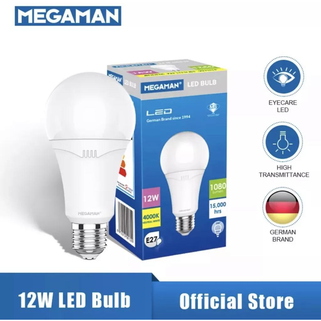 Megaman หลอดไฟ LED 3W 5W 7W 10W 15W หลอดไฟแท่ง PLC E27 โคมไฟเพดาน ...