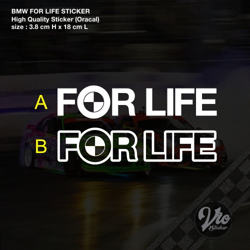 Bmw FOR LIFE Sticker / Decal (สติ๊กเกอร์คุณภาพสูง) | Shopee Thailand