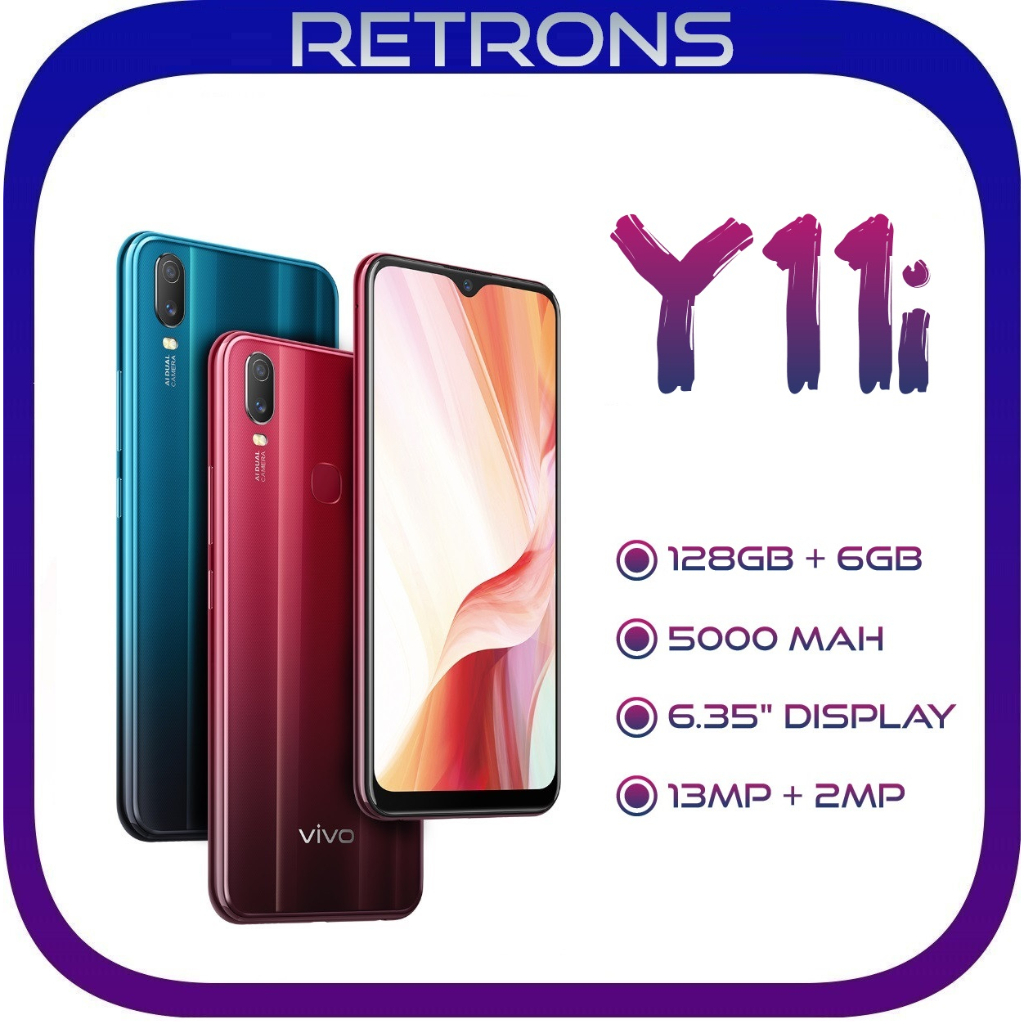 Vivo Y11i (2019) แรม 128GB 6GB | จอแสดงผล 6.35 นิ้ว | Android 9.0 ...