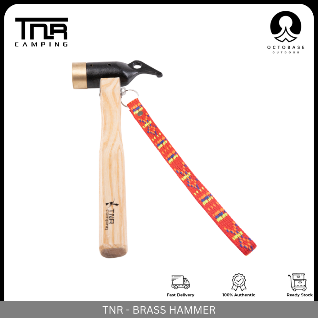 Tnr CAMPING - BRASS HEAD PEG HAMMER TUKUL PAKU KHEMAH COPPER HEAD ...