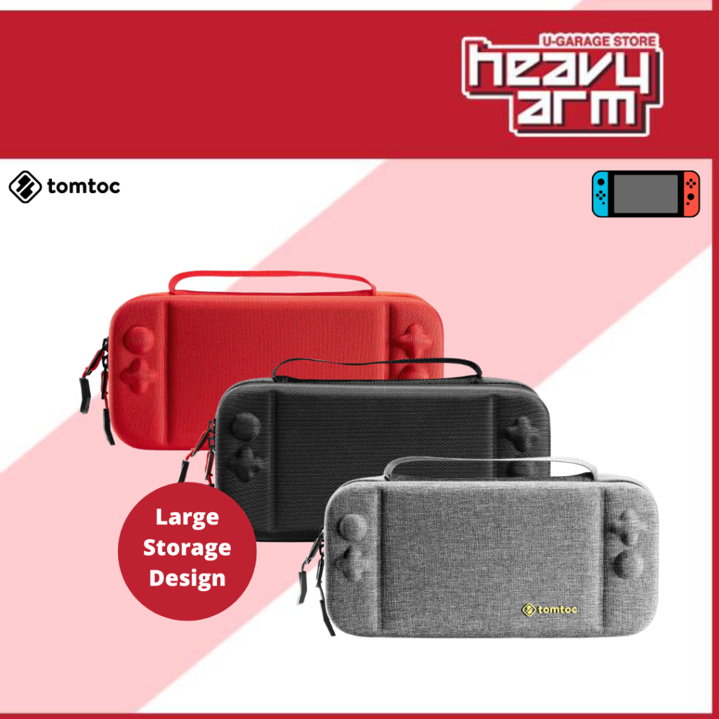 Tomtoc Switch OLED กระเป๋าเคสสวิตช์ ป้องกัน ขนาดใหญ่ (พรีเมี่ยม) * ซิป YKK ทนทาน * | Shopee Thailand