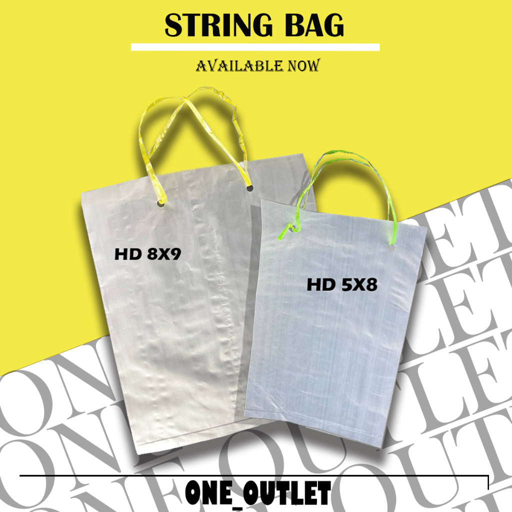 ถุงพลาสติก Tali พร้อมเชือก HDPE ถุงพลาสติก Air Ikat Tepi (500 กรัม± ...