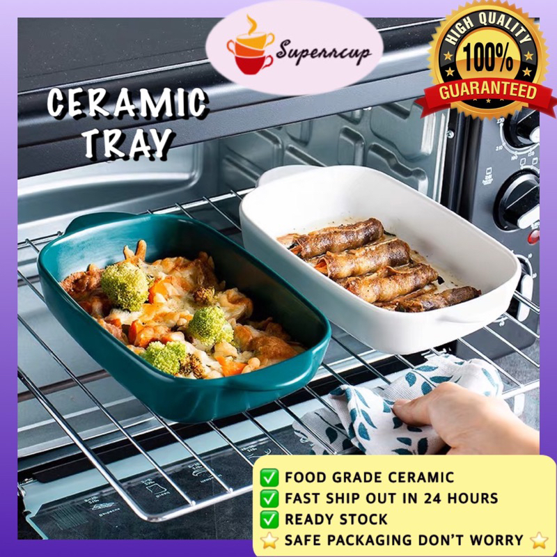 Superrcup ถาดอบขนมเซรามิค 9 นิ้ว / PADAT WARNA WARNI DULANG PEMBAKAR ...
