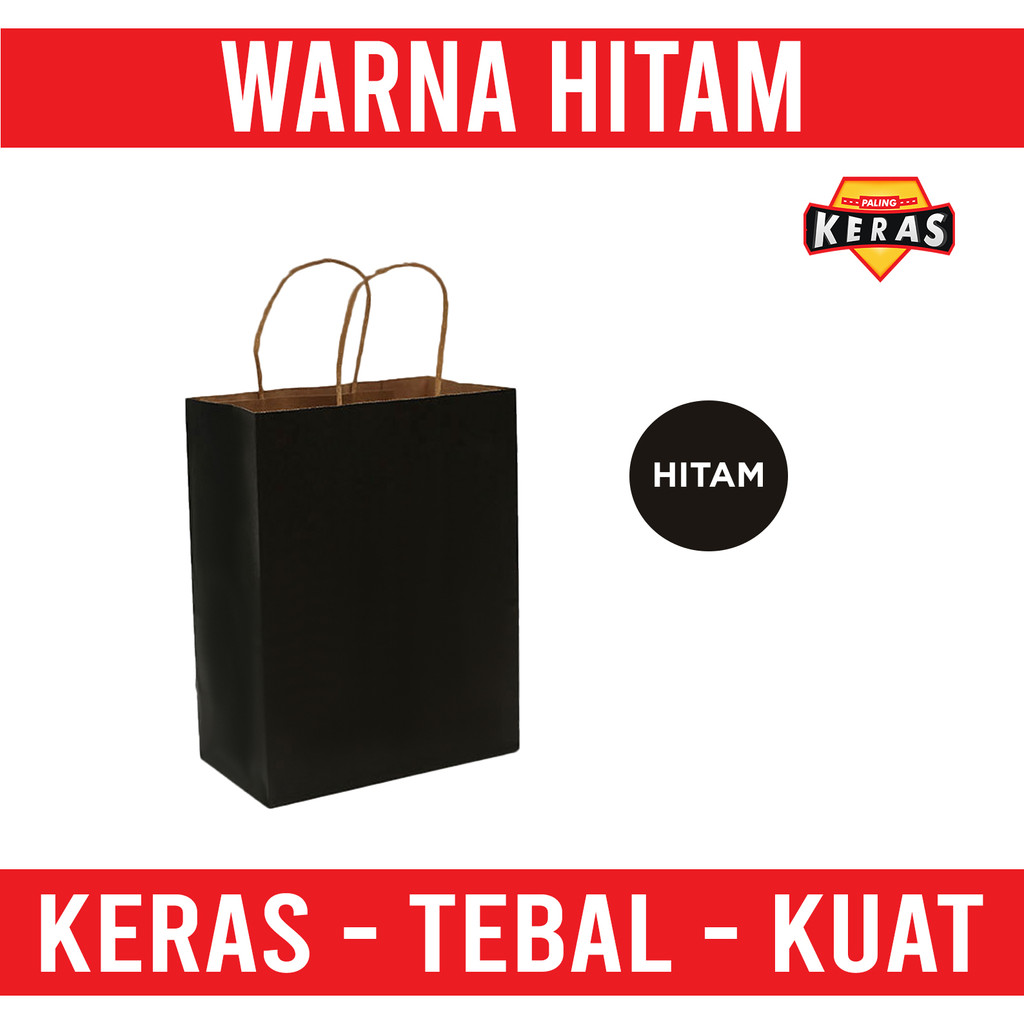 Palingkeras 5 saiz 11warna Small & Medium Tali Beg Kertas / Beg Goodies ...