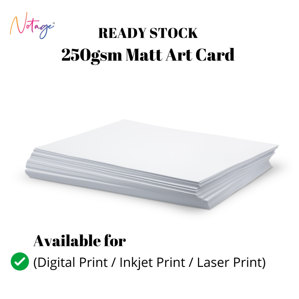 250gsm Matt Art Card 100PCS ขนาดใหญ่พิมพ์ดิจิตอลการ์ดคุณภาพสูง 2 ด้าน ...