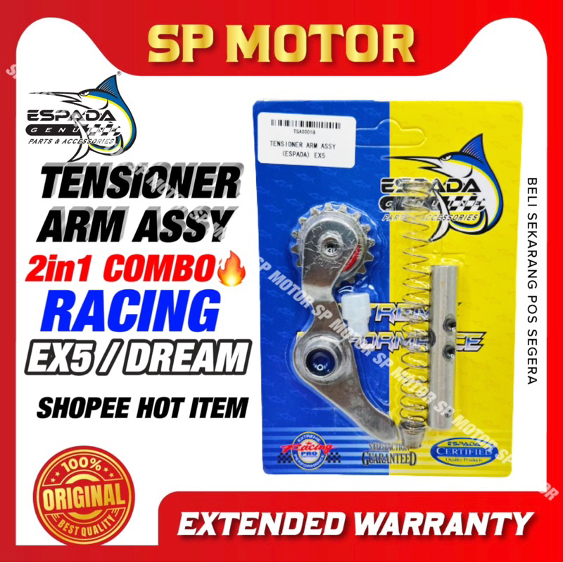 Espada บังโคลนรถแข่ง EX5 DREAN WAVE 100 CLASS 1 HEAVY DUTY E BONUS R CHAIN RANTAI ตัวหยุดเวลา ...