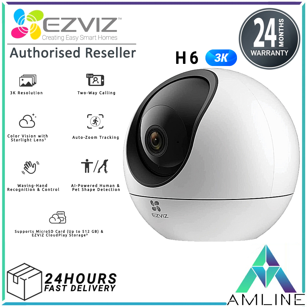 Ezviz H6 3K กล้อง Wi-Fi บ้านอัจฉริยะ Type C Waving-Hand Recognition ...