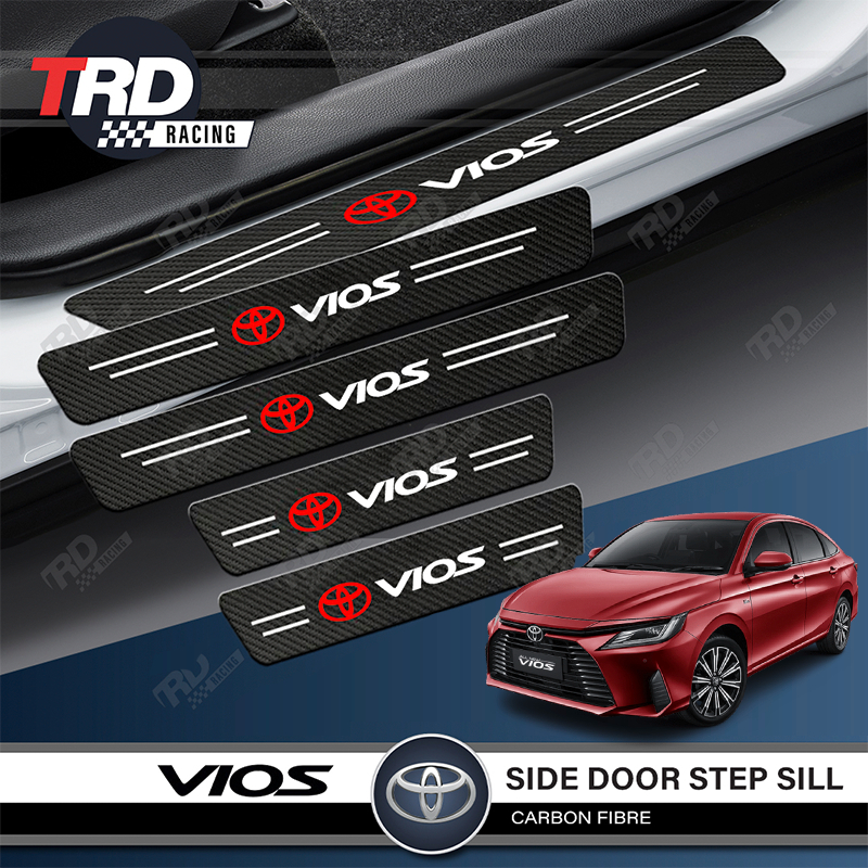 [DOOR Sill] TOYOTA ALL NEW VIOS 2023 Anti Scratch Side Step Carbon ...