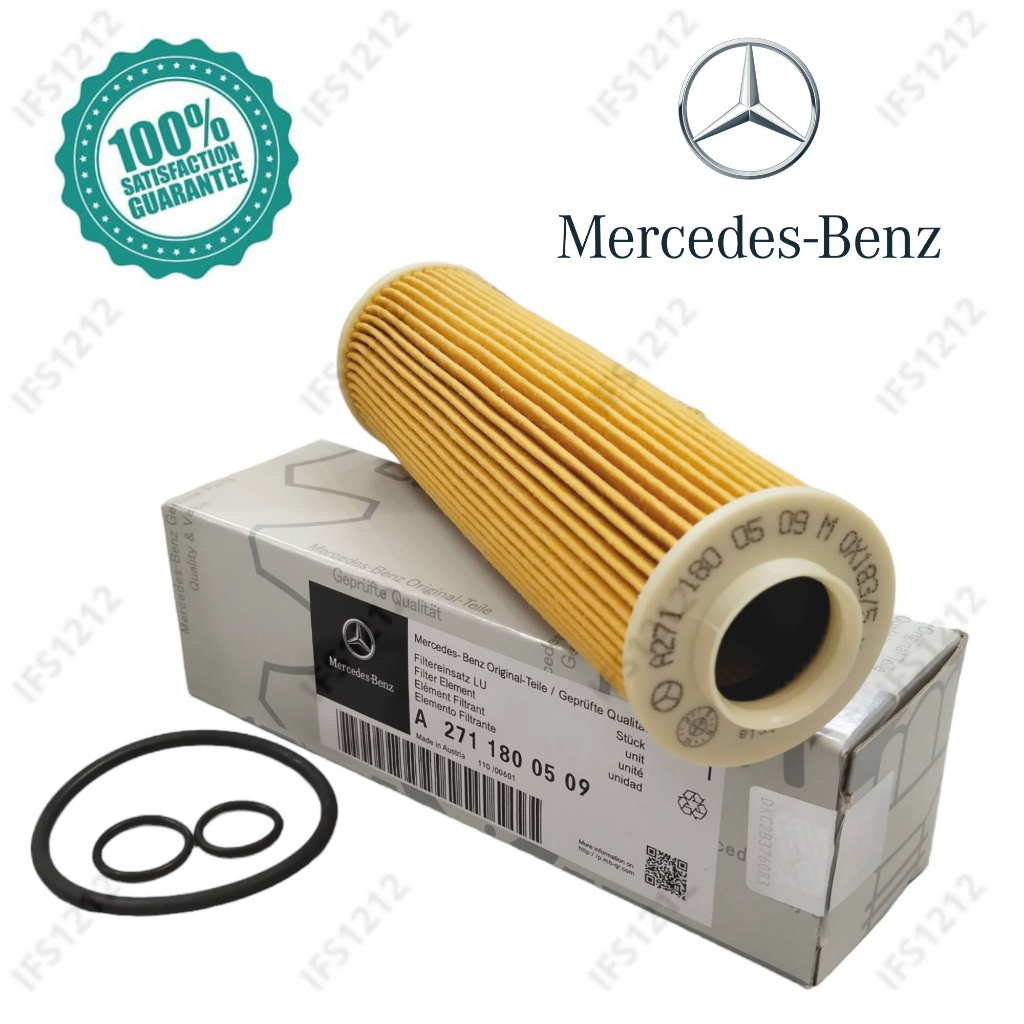 ก2711800509 กรองน้ํามันเครื่อง MERCEDES W203 W204 W211 CGI ENGINE C180 ...