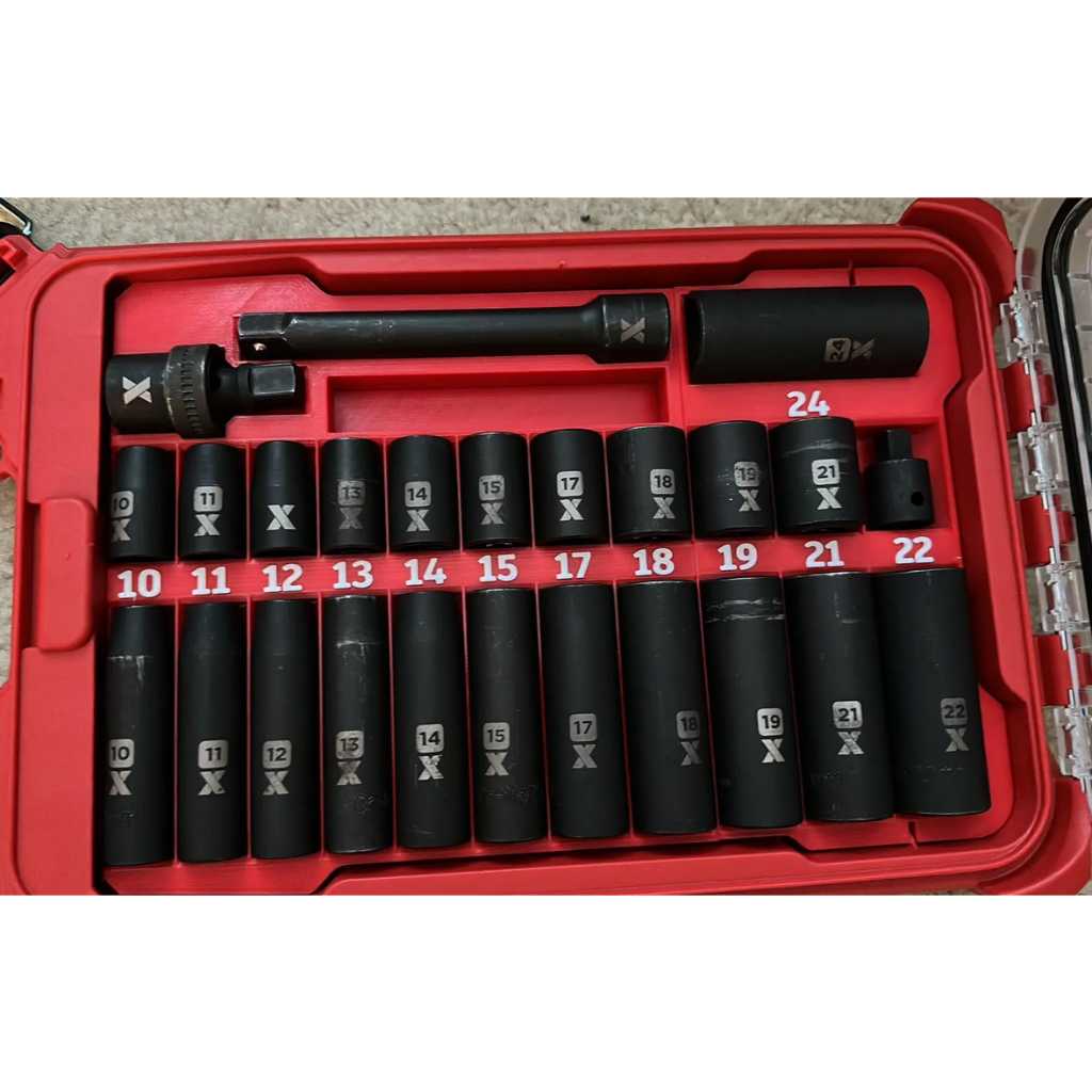 Milwaukee Slim Packout สําหรับ Impack Socket Set Organizer (1/2" ใส่ ...