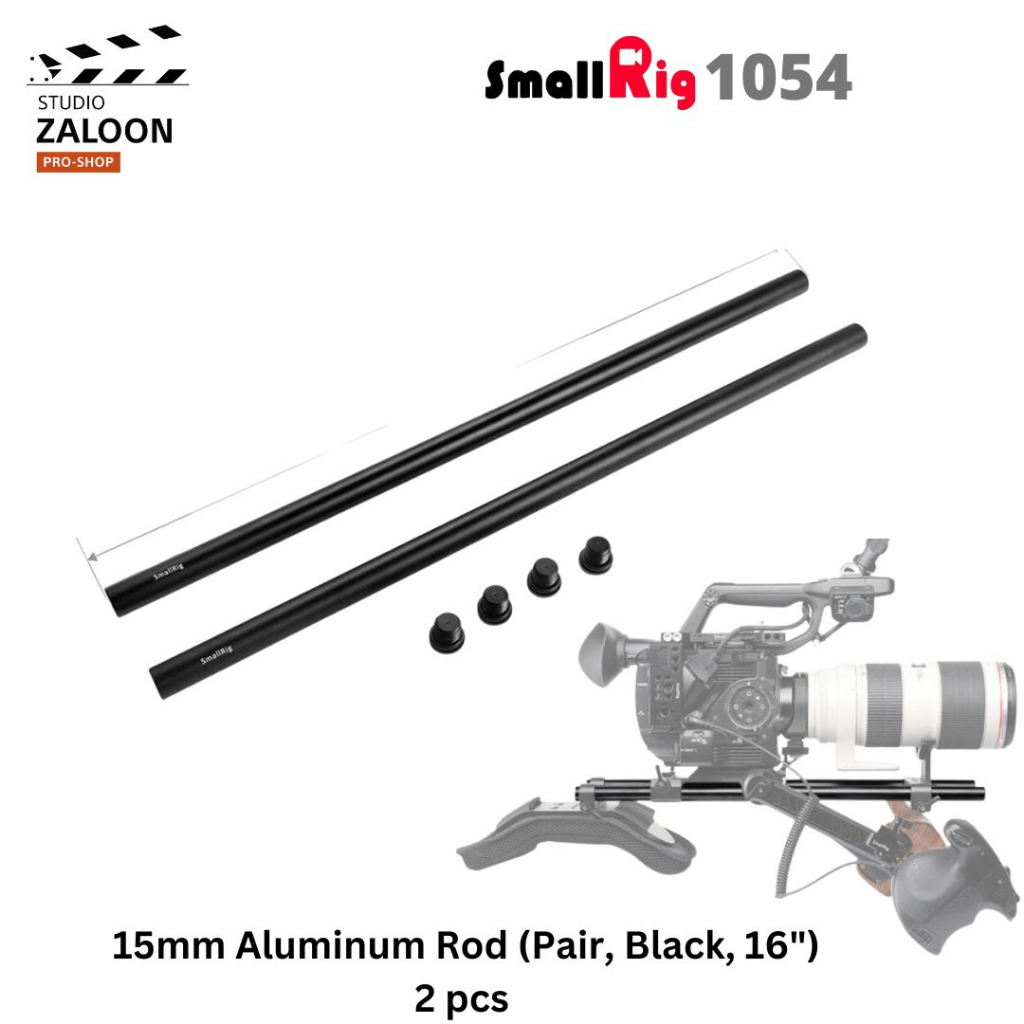 Smallrig 1054 15mm Aluminium Rod (คู่, ดํา, 16") | Shopee Thailand