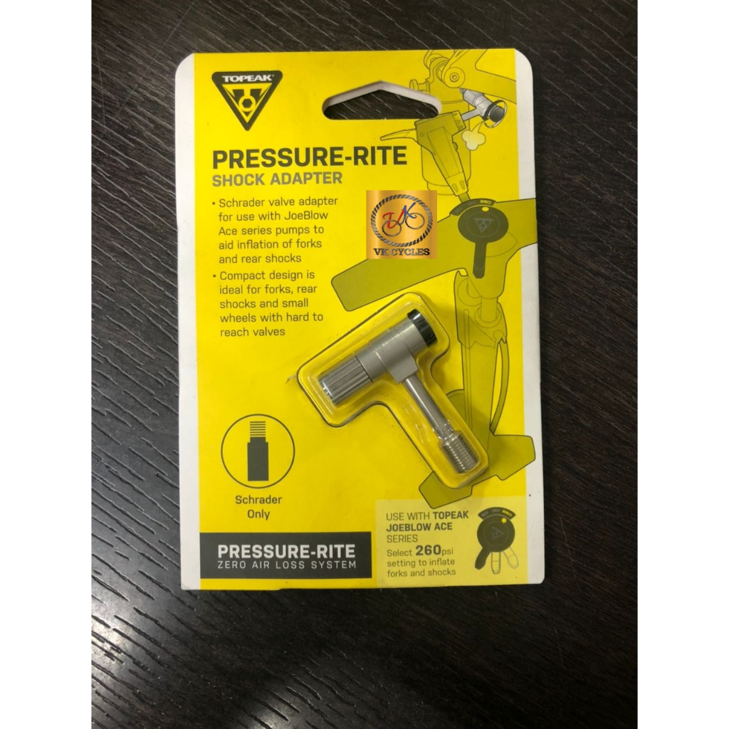 Topeak PRESSURE-RITE SHOCK ADAPTER - อะแดปเตอร์วาล์ว SCHRADER | Shopee ...