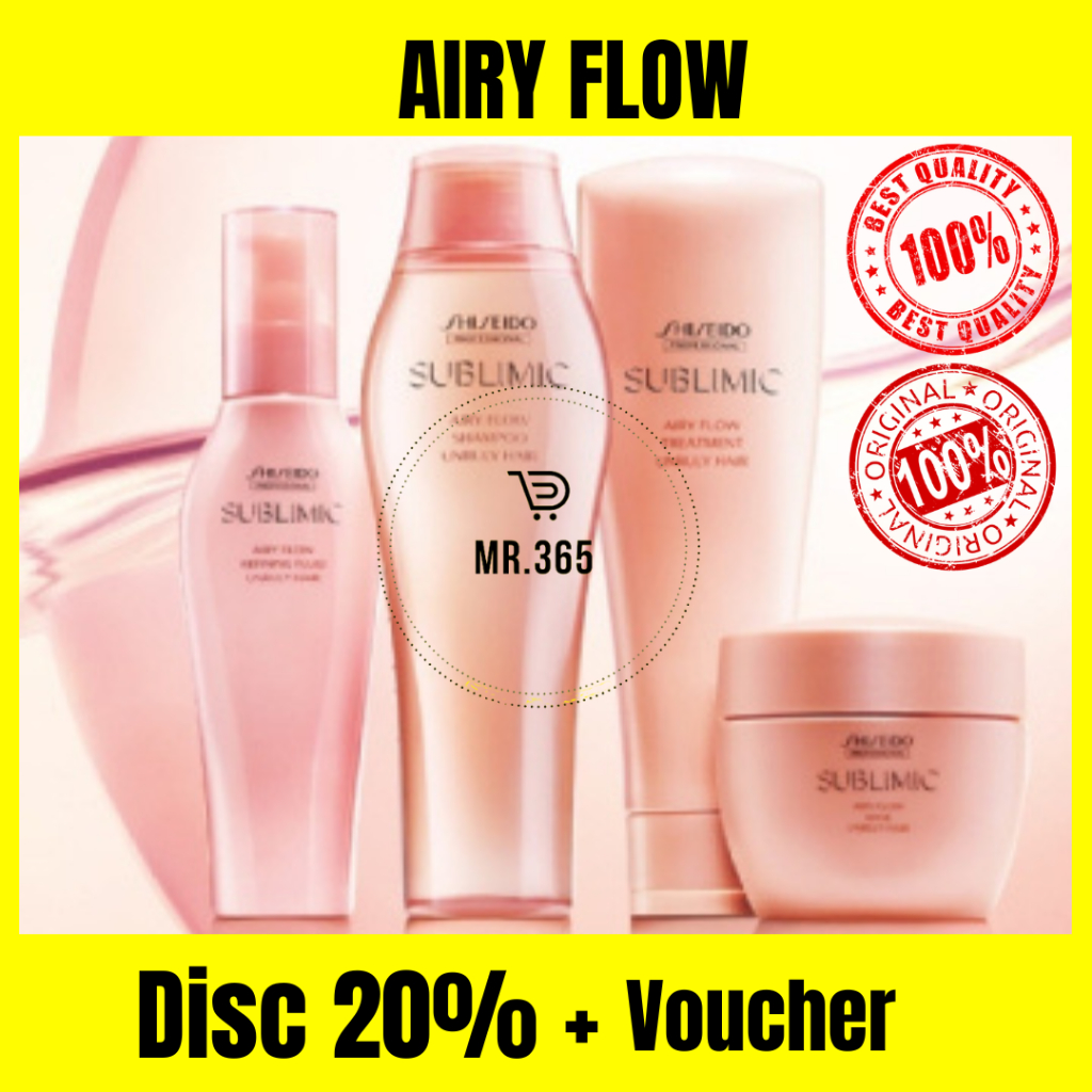 【ขาย】Shiseido Sublimic Airy Flow Aqua Intensive Fuente Forte Adenovital Luminoforce แชมพูทรีตเ ...