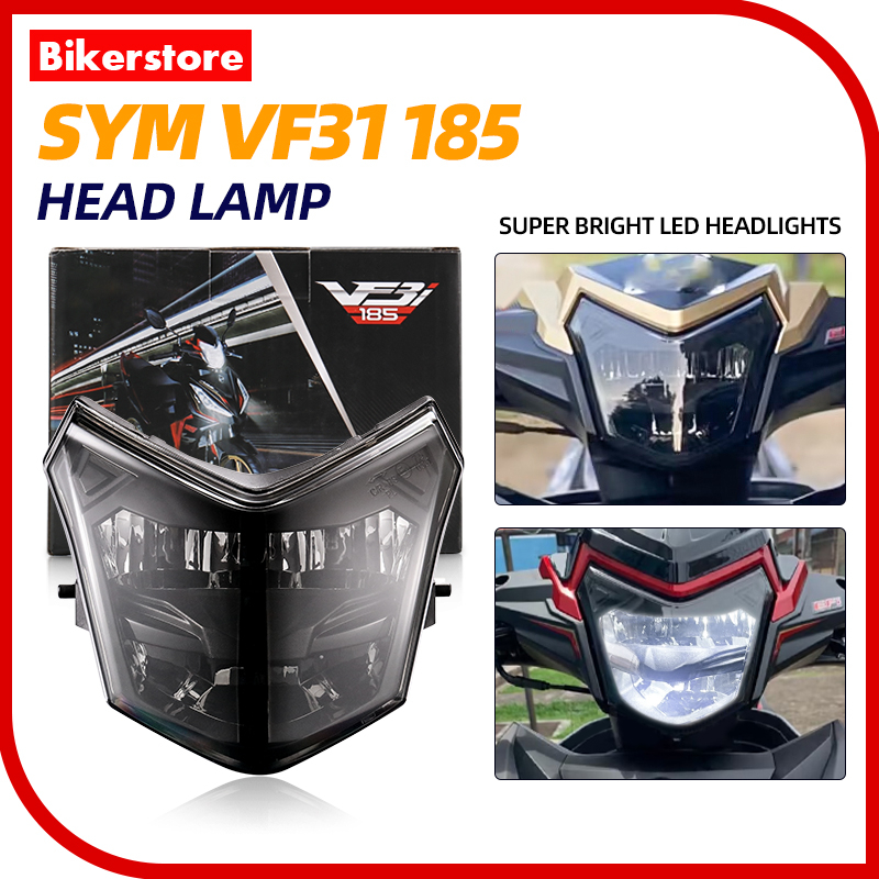 SYM VF3I 185 VF3 LAMP โคมไฟ LED ไฟหน้าโคมไฟ DEPAN SMOKE HEADLAMP ...