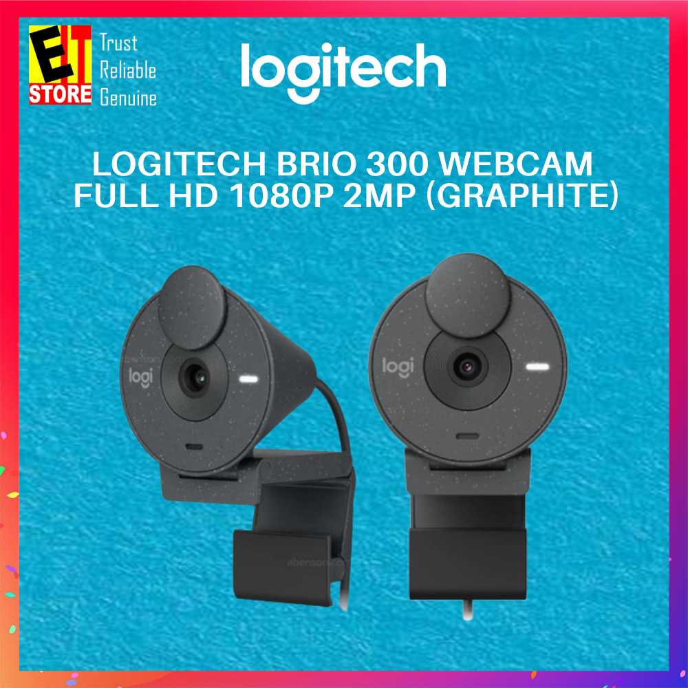 Logitech BRIO 300 กล้องเว็บแคม HD 1080P 2MP (กราฟิต) | Shopee Thailand