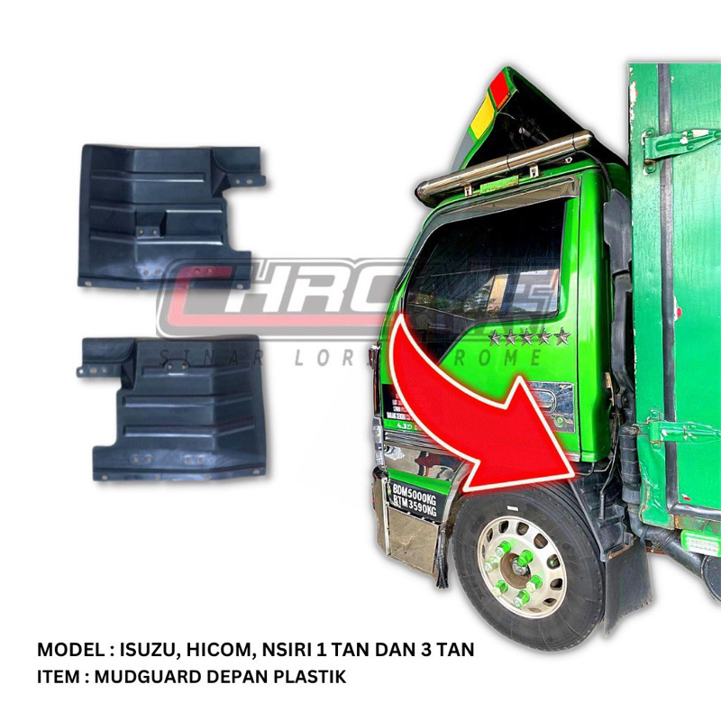 อีซูซุ, HICOM, N SIRIS MUDGUARD PLASTIK TAYAR DEPAN | Shopee Thailand