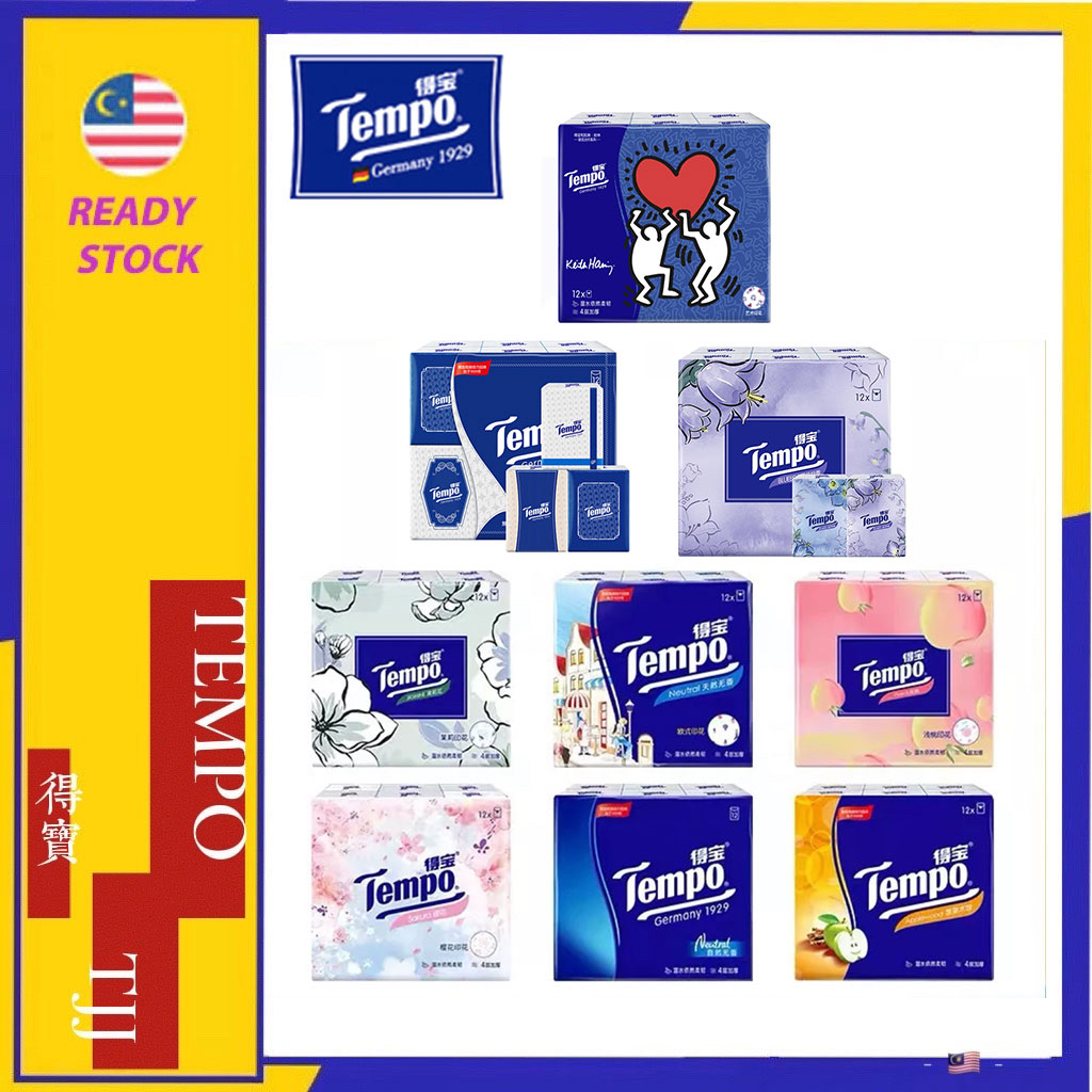 Tempo Pocket Tissue 4ply 7s 12p Depot Tissues Family 4 ชั้นหนา 7 ชิ้น ...