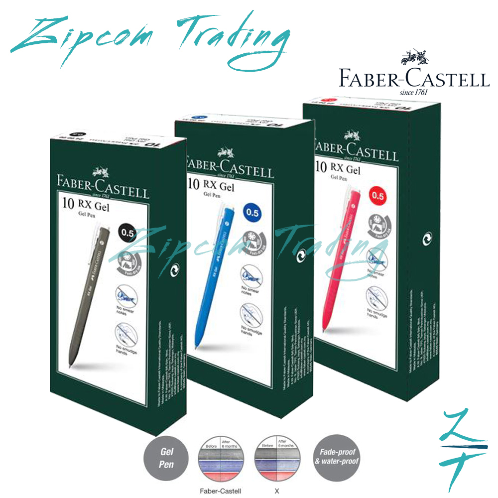 FABER-CASTELL RX GEL PEN (1 กล่อง - 10 ชิ้น) | Shopee Thailand