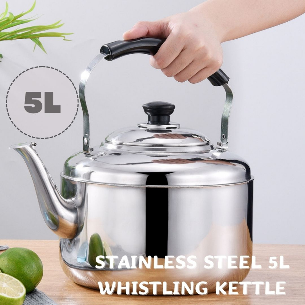 กาต้มน้ําสเตนเลส แบบนกหวีด Cerek Dapur RUBYRED-3Liter - 5 ลิตร และ 5.8 ...