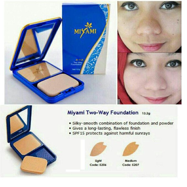 Miyami COMPACT POWDER 2 WAY FOUNDATION LONG LASTING ตลอดทั้งวัน ฟรี ...