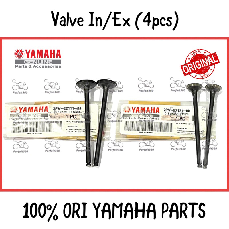 Lc135 V1-V8 / Y15ZR / FZ150 ชุดวาล์วสูดดม / วาล์วซีล 100% HLY ( 2PV ...