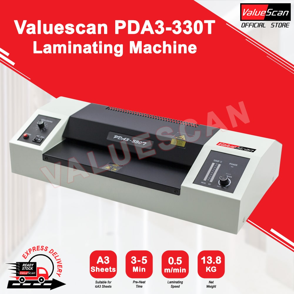 Valuescan PDA3-330T A3 ลามิเนต / เครื่องเคลือบบัตร / เครื่องเคลือบบัตร | Shopee Thailand