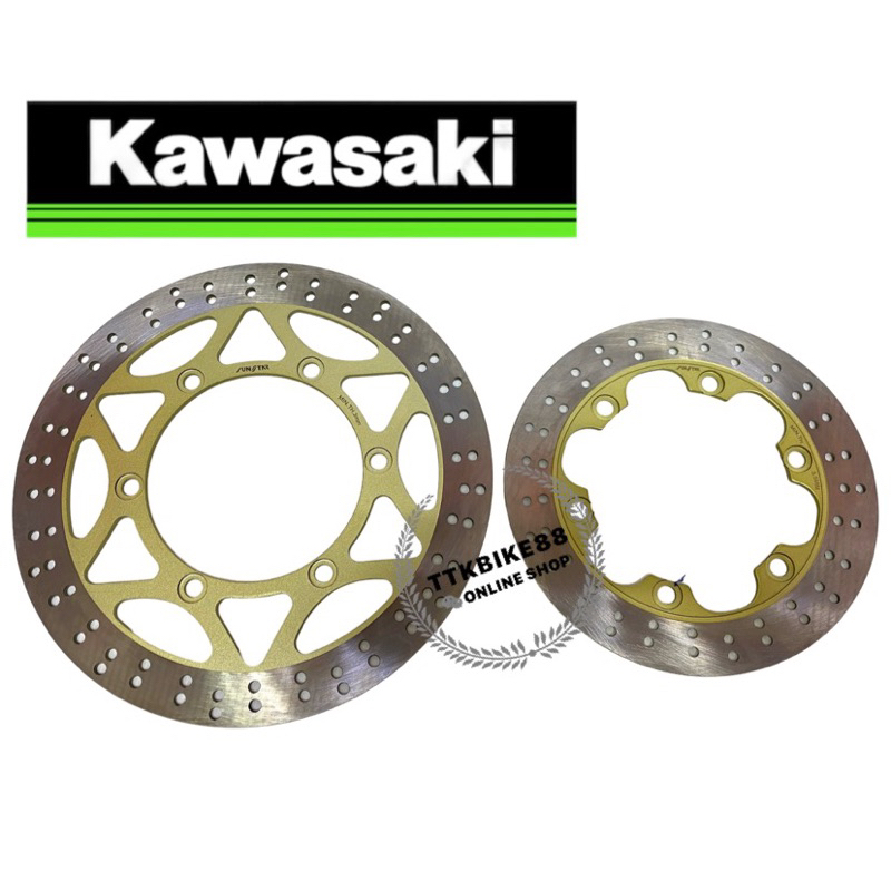 NINJA150 ZX150 RR แผ่นดิสก์ด้านหน้าและแผ่นดิสก์ด้านหลัง PIRING KAWASAKI ...