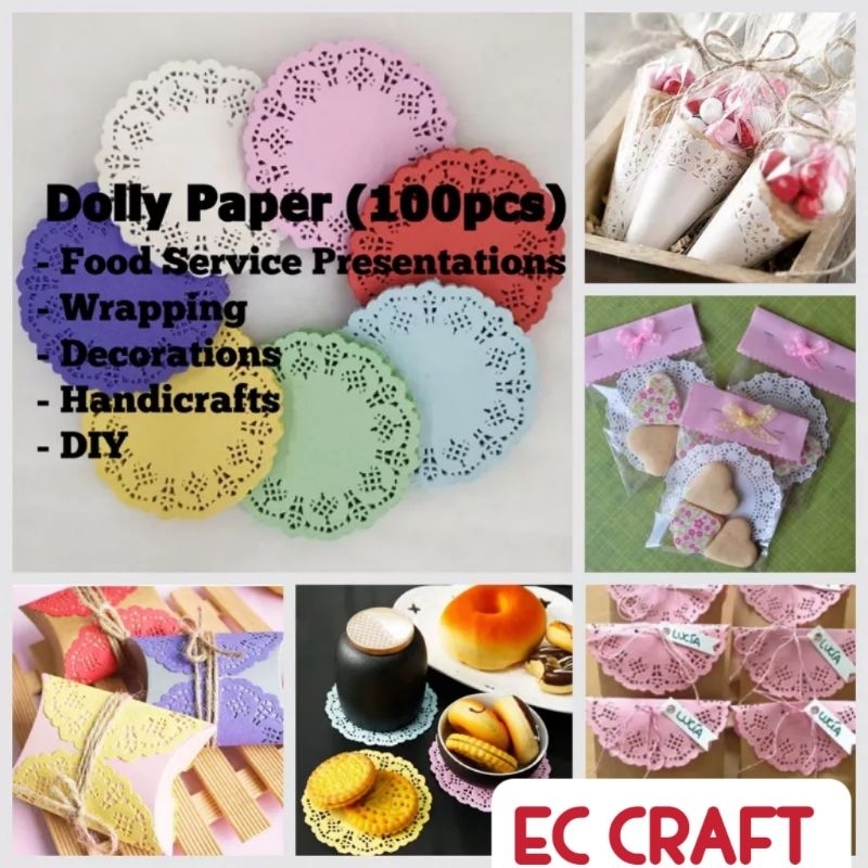 100 ชิ้น Doyleys กระดาษ / กระดาษดอลลี่ / กระดาษดอยลี่ 新年ข้าว/DIY ...