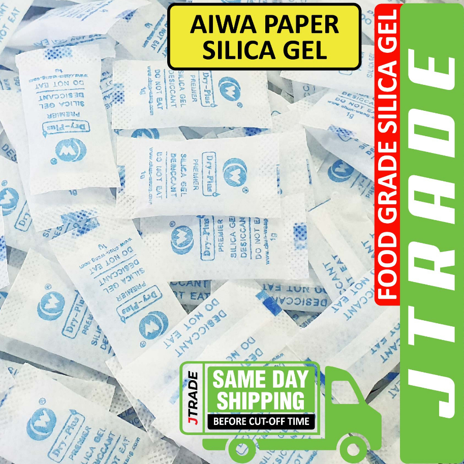 ซิลิกาเจล 1g / 2g / 5g / 10g กระดาษไอวะเกรดอาหาร JTRADE | Shopee Thailand
