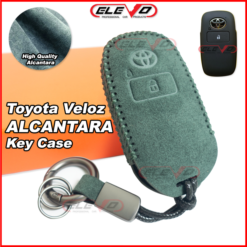 Alcantara Toyota Veloz Leather Key Case ฝาครอบกุญแจพร้อมพวงกุญแจ ...