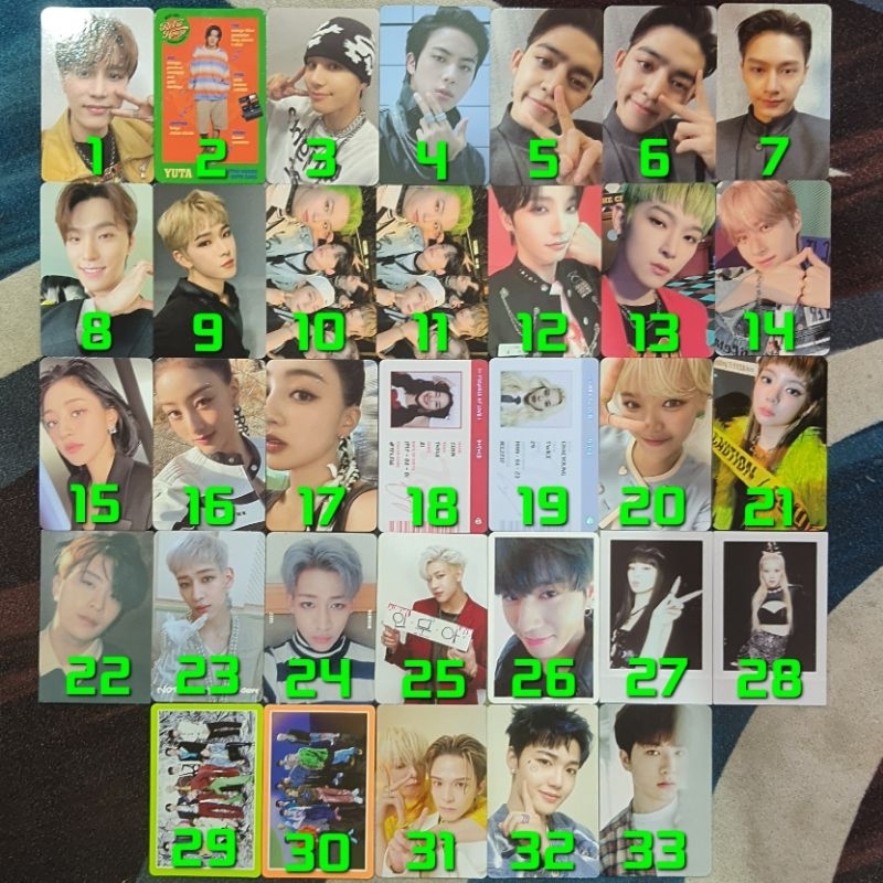 โฟโต้การ์ดอย่างเป็นทางการ (PCs) NCT 127 BTS Seventeen Oneus Twice Itzy GOT7 Blackpink Treasure ...