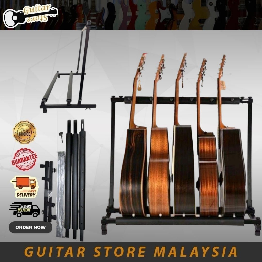 Rck 3/5/7/ 9 Way Multi Guitar Rack Stand โฟมเบาะโลหะมีสไตล์ | Shopee ...