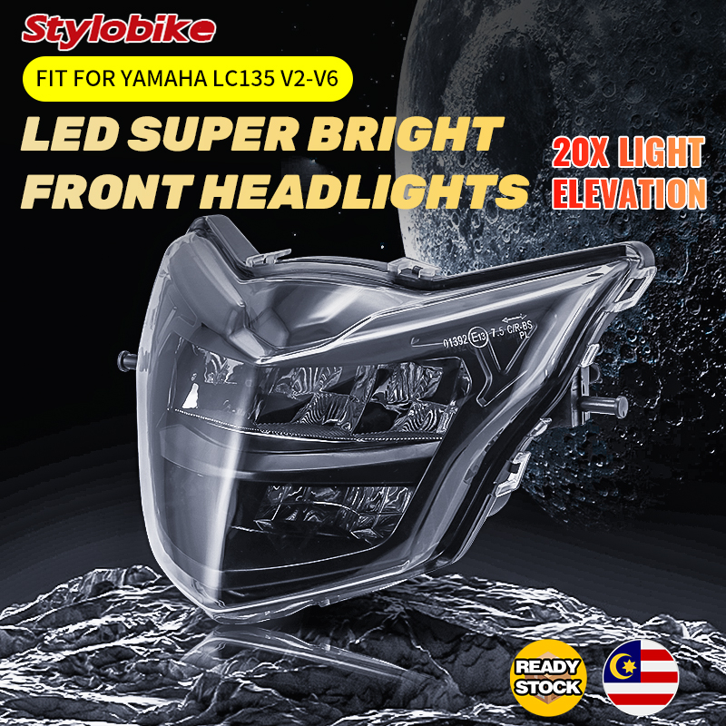 ไฟหน้า LC135 LC V1 V2 V3 V4 V5 V6 V7 LED ไฟหน้าโคมไฟ Super Bright โคมไฟ ...