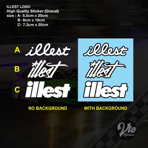 Illest Logo Sticker / Decal (สติ๊กเกอร์คุณภาพสูง) | Shopee Thailand