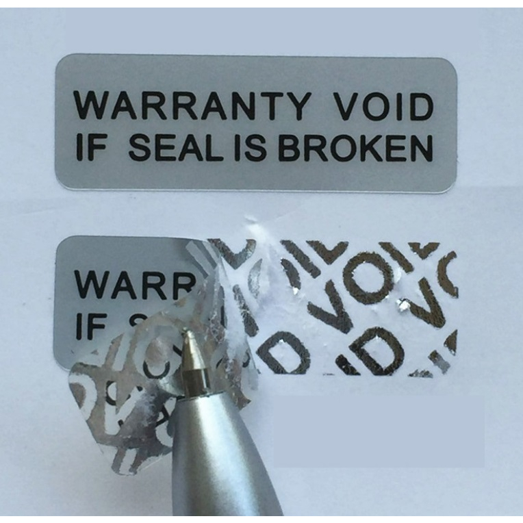 รับประกัน Void If Seal Is Broken Sticker Tear Tamper Proof Label ...