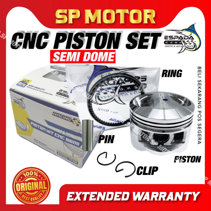 ESPADA PISTON CNC PIN 13 PISTON FORGET ESPADA PISTON SEMI DOME EX5 ...