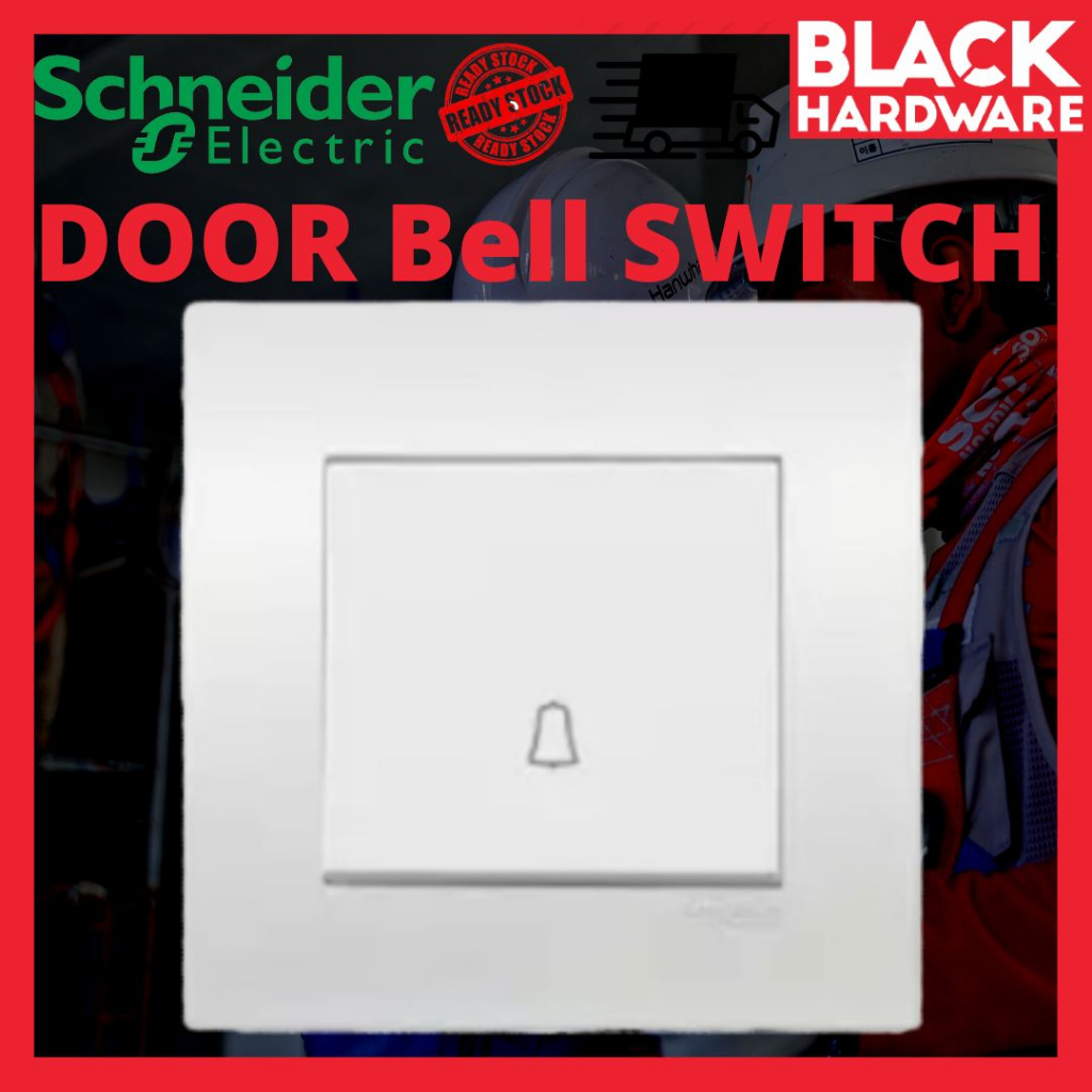 Black HARDWARE Schneider Electric Door Bell Press Siemens Switch ...