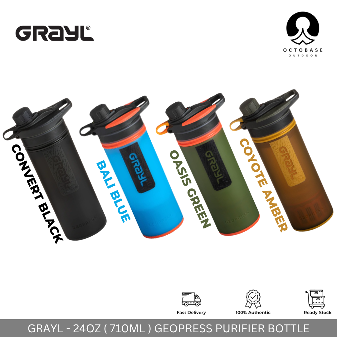Grayl - 24OZ ( 710 มล. ) GEOPRESS PURIFIER BOTTLE / FILTER / ขวดเดินป่า / เติมเครื่องดื่มแรงดัน ...