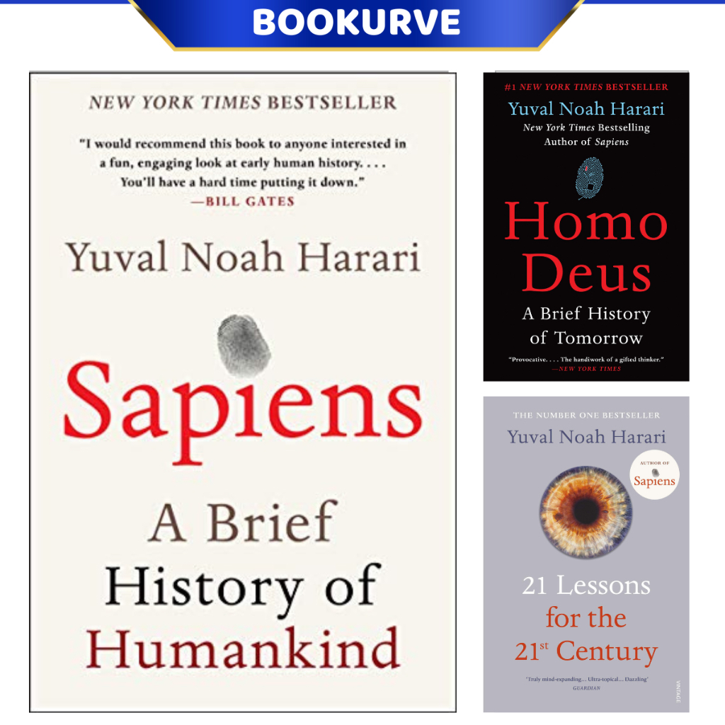 Sapiens, Homo Deus, 21 Lesson For The 21st Century by Yuval Noah Harari ...