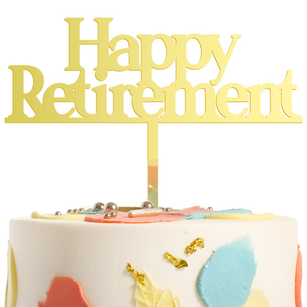 ป้ายแบนเนอร์ Happy Retirement สําหรับตกแต่งเค้ก ปาร์ตี้ | Shopee Thailand